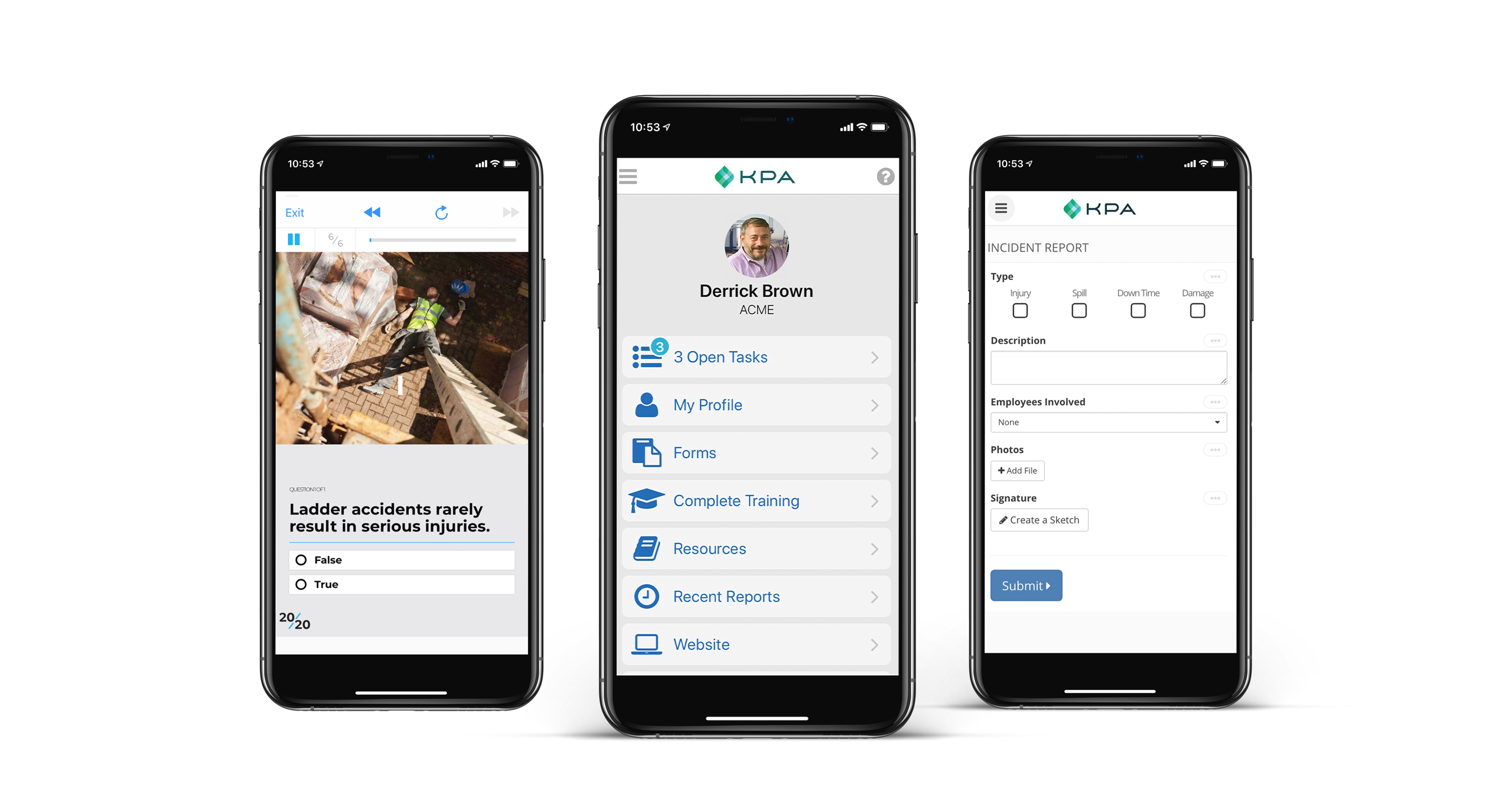 EHS Mobile Application Workforce Safety Solutions KPA EHS Mobile Application Workforce Safety Solutions KPA