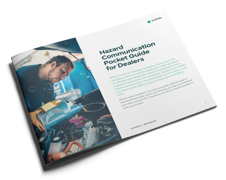 EHS Written Programs: 3 Must-Have Policies for Auto Dealers - KPA