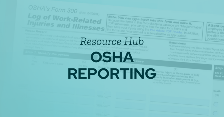OSHA Reporting Resource Hub - KPA
