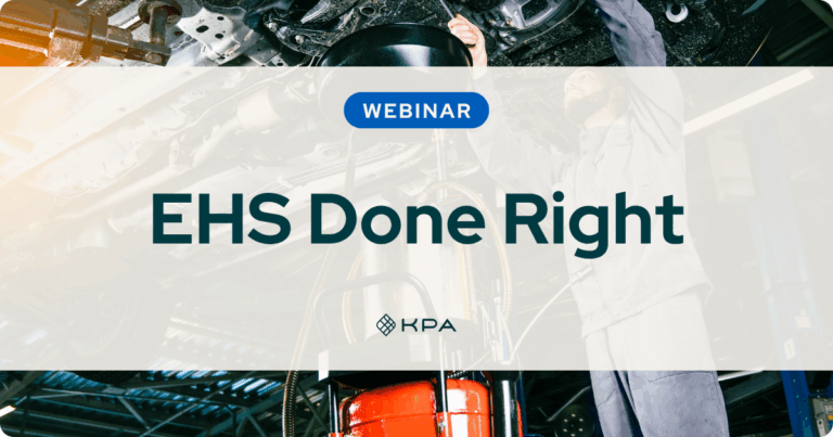 EHS Done Right - Compliance Checklist - KPA