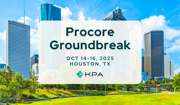 Procore Groundbreak - KPA